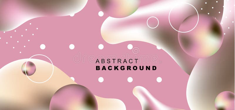 Vector Liquid Effect Background. Trendy Fluid Abstract Backdrop Stock ...