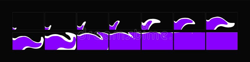 Vector Liquid Transition Animation Fx. Stock Vector - Illustration of ...