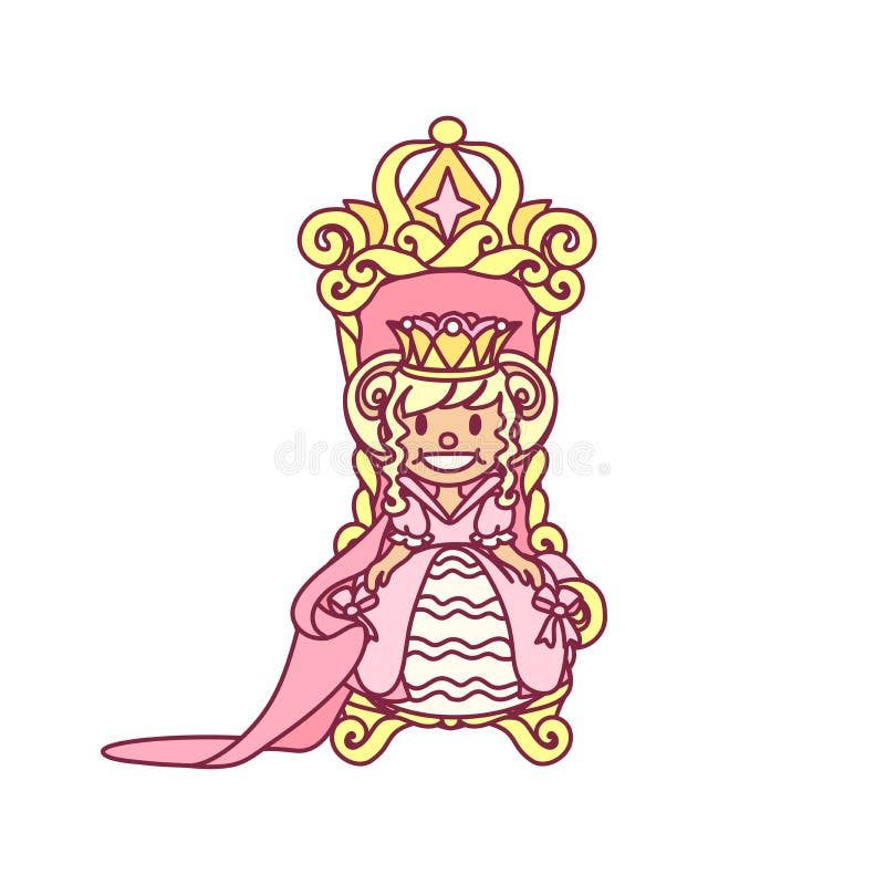Vector Little Princess, Queen Stock Vector - Illustration of crown ...