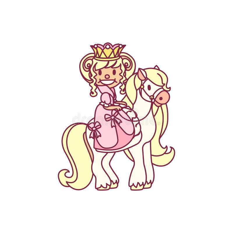 Vector Little Princess, Queen Stock Vector - Illustration of pattern ...