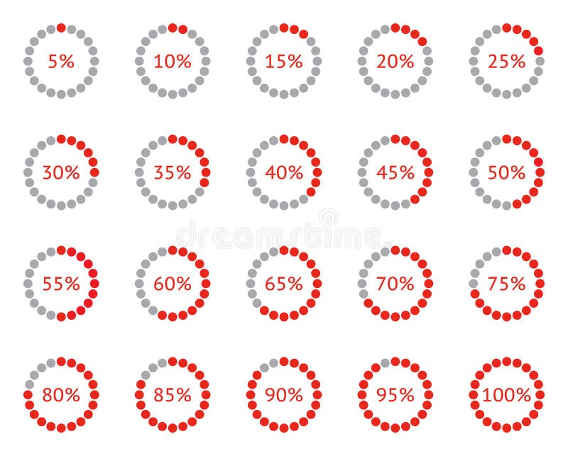 Set of loading buttons stock vector. Illustration of rectangle - 32340746