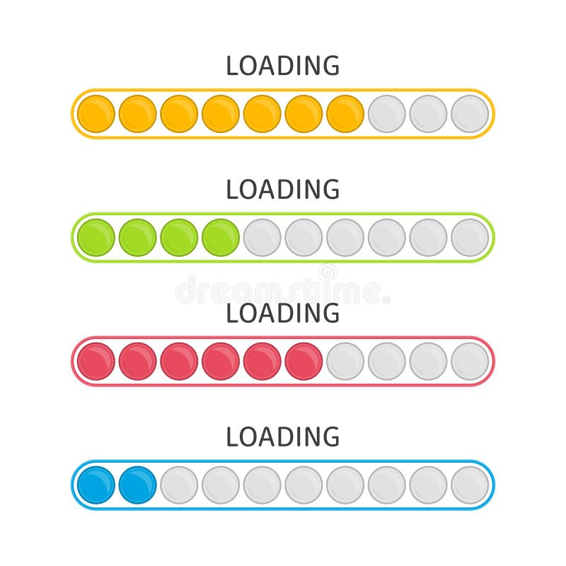 Vector loading bar. stock vector. Illustration of banner - 260342437