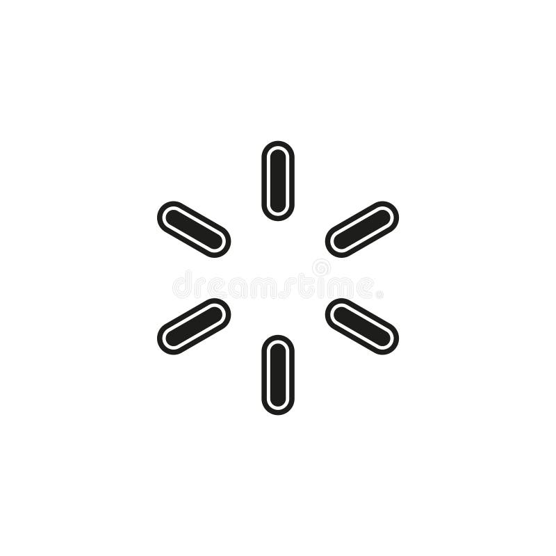Vector Loading Progress - Computer Graphic Symbol Isolated Stock ...