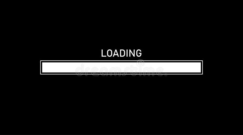 Vector Loading Template Element with Outline Shape Download Progress ...
