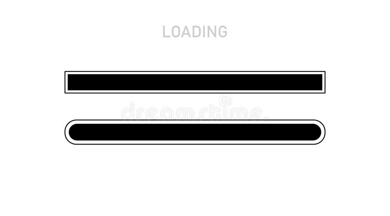 Vector Loading Template Element with Outline Shape Download Progress ...