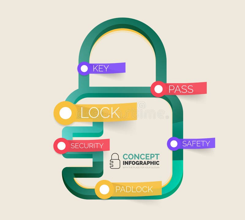 Vector set of lock and key stock vector. Illustration of graphic ...