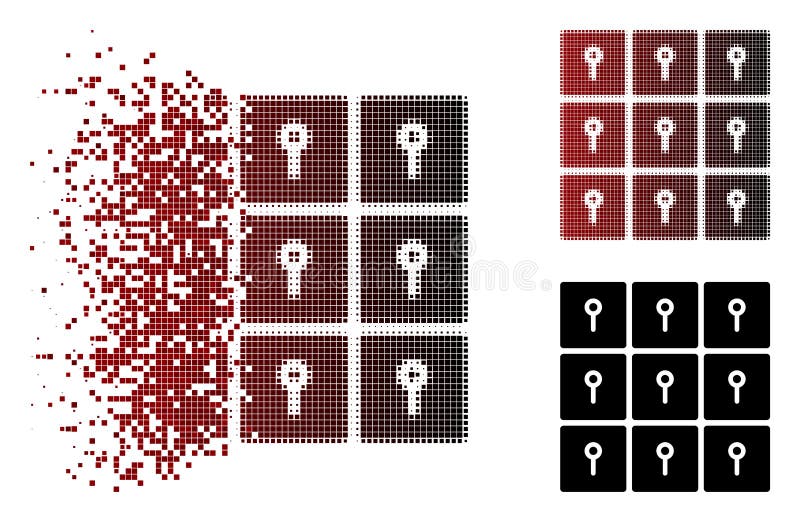 Pixel Halftone Lockers Stock Illustrations – 5 Pixel Halftone Lockers ...