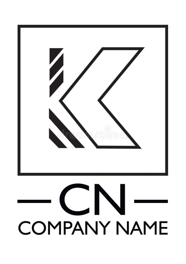 Vector log with K letter stock vector. Illustration of icon - 120895013