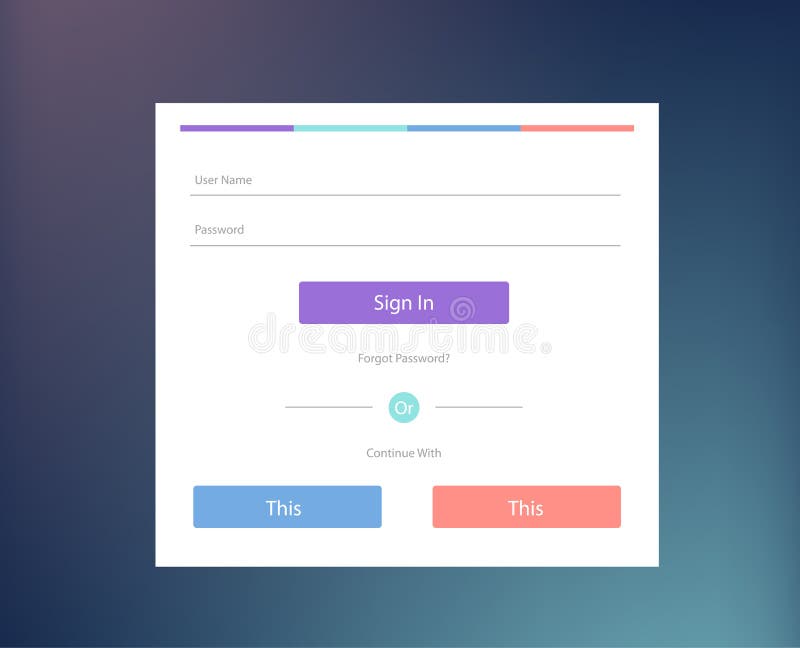 Vector login form stock vector. Illustration of check - 107334233 Vector login form stock vector. Illustration of check - 107334233