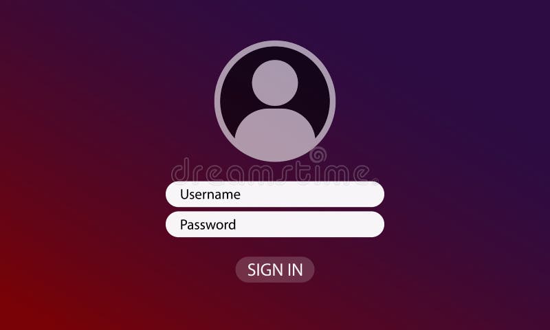 Vector Login Form Ui Element Width Useful Web Icons Stock Vector ... Vector Login Form Ui Element Width Useful Web Icons Stock Vector ...