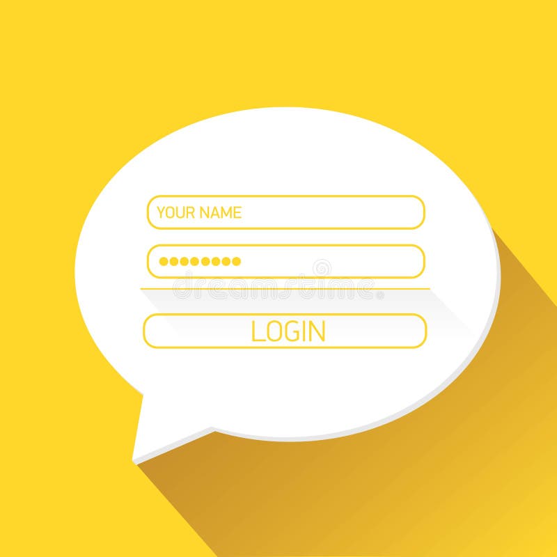 Vector Login Interface - Username and Password Stock Vector ...