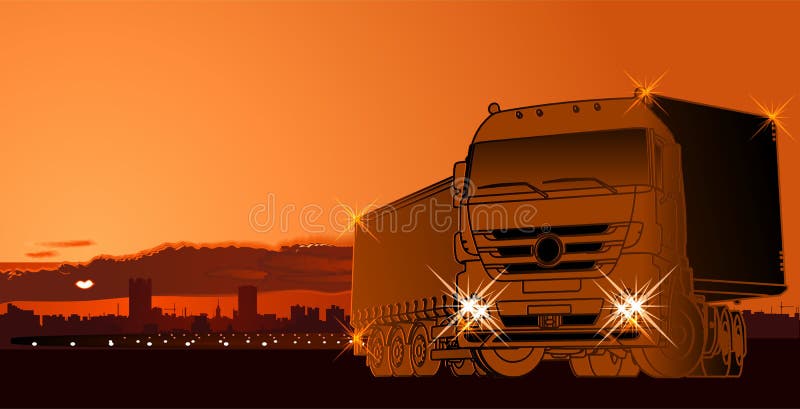 Vector Logistics Theme Background Stock Vector - Illustration of ...