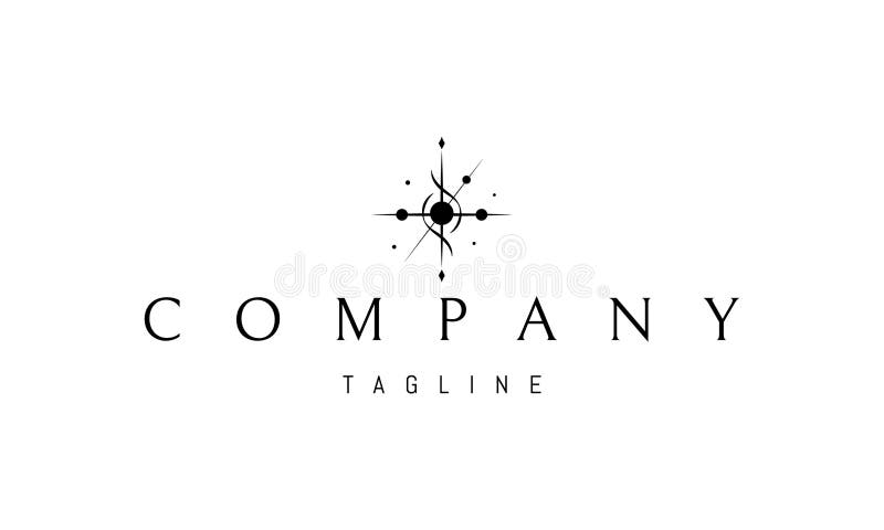 Vector Logo with an Abstract Image of a Cosmic Geometry Symbol. Stock ...