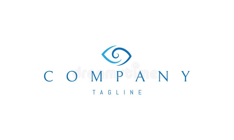 A Vector Logo with an Abstract Image of the Human Eye in the Form of a ...