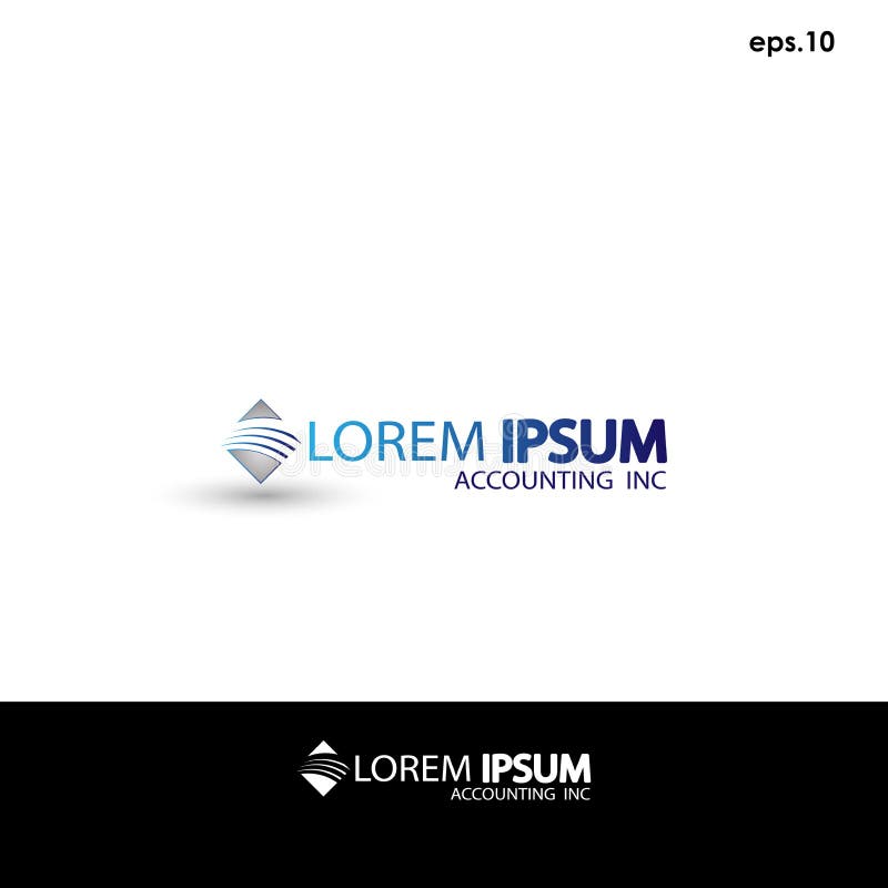 Vector logo accounting stock vector. Illustration of design - 132732687