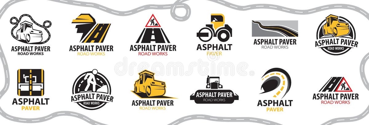 Asphalt Paver Logo Stock Illustrations – 132 Asphalt Paver Logo Stock ...