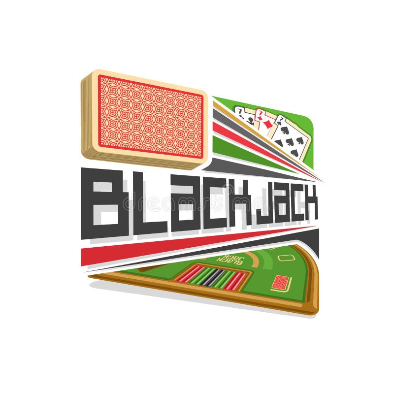 Vector Logo for Blackjack Gamble Stock Vector - Illustration of card ...