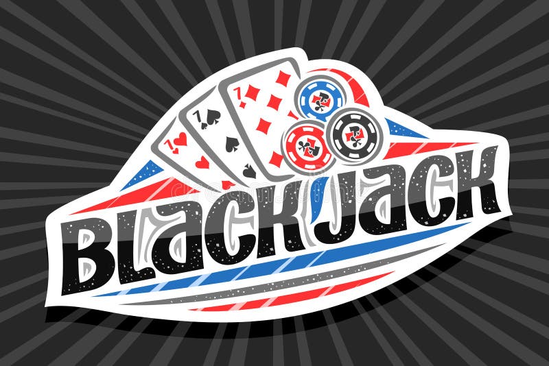 Vector logo for Blackjack stock vector. Illustration of game - 199340591