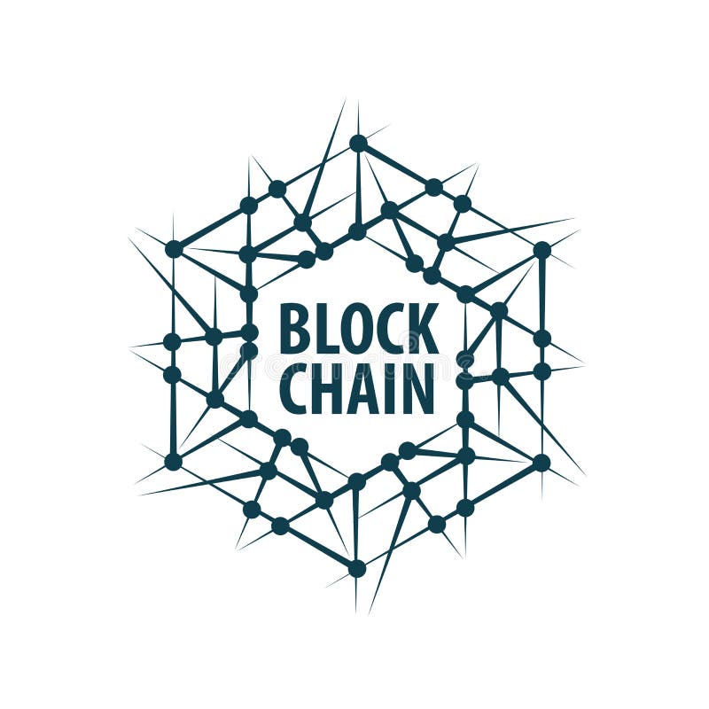 Vector logo blockchain stock vector. Illustration of cryptocurrency ...