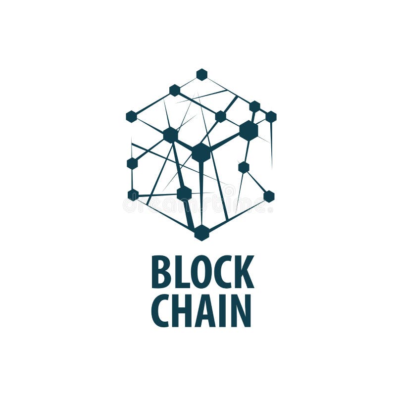 Vector logo blockchain stock vector. Illustration of database - 116710364