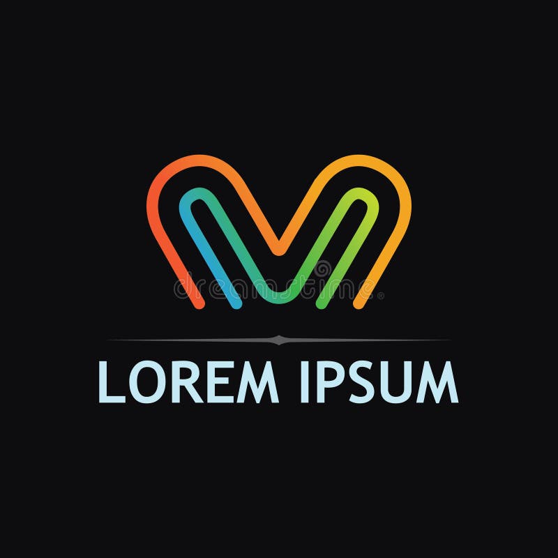 Stylish Letter M Stock Illustrations – 5,095 Stylish Letter M Stock ...