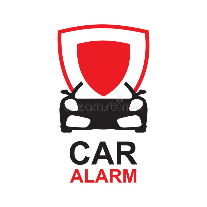 Vector Logo of the Car Alarm Installation Service Stock Vector ...