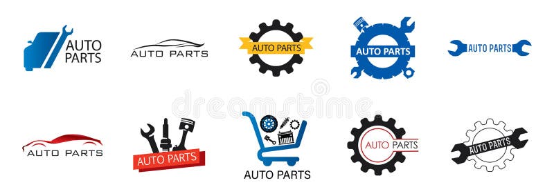 Vector Logo of Car Parts, Auto Repair Stock Illustration - Illustration ...