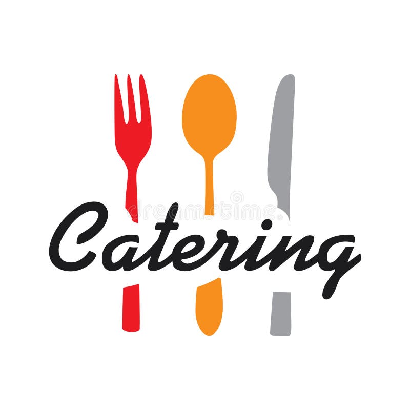 Vector Logo of Catering, Restaurant and Serving Stock Illustration ...