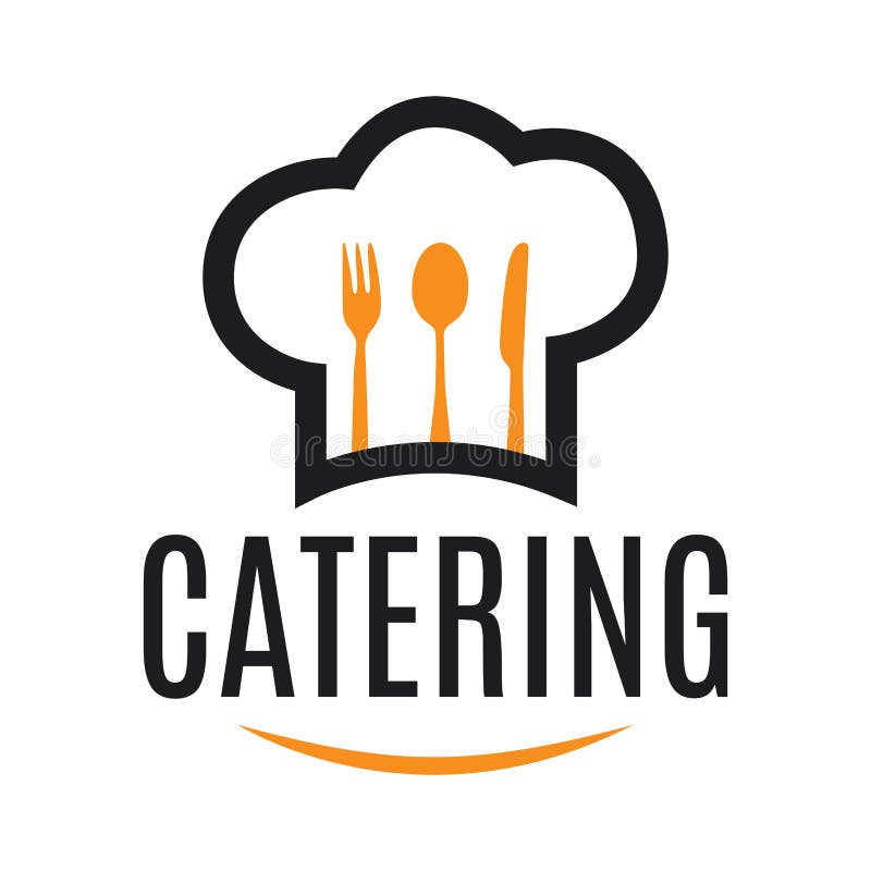 Vector Logo of Catering, Restaurant and Serving Stock Illustration ...