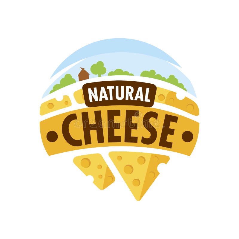 Vector Logo of the Cheese Production Company Stock Illustration ...