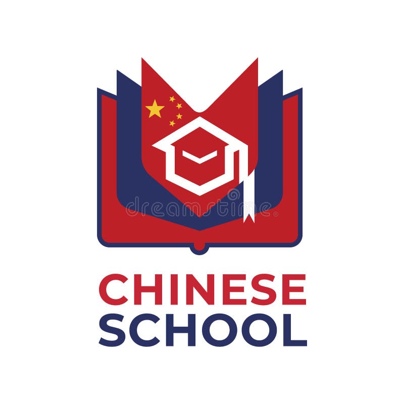 Vector Logo of the Chinese Language School Stock Vector - Illustration ...