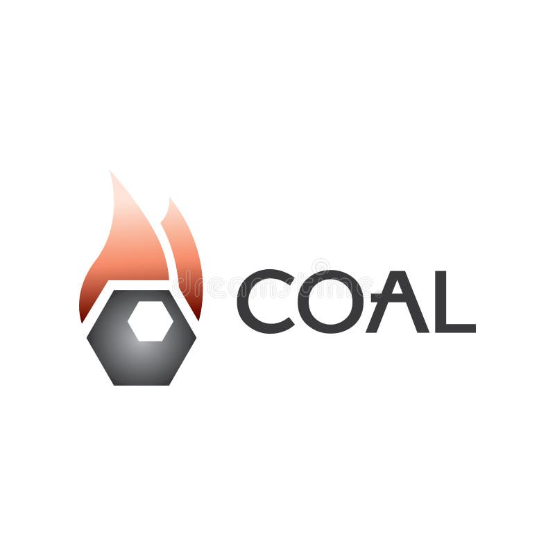Vector Logo of Coal Mining and Sale Stock Illustration - Illustration ...