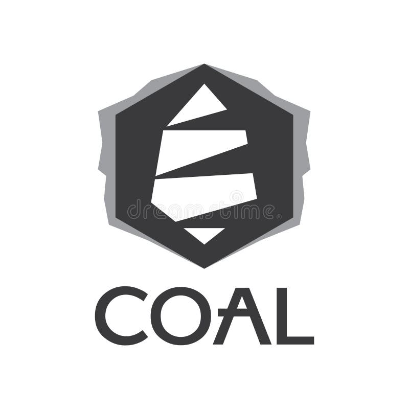 Vector Logo of Coal Mining and Sale Stock Illustration - Illustration ...