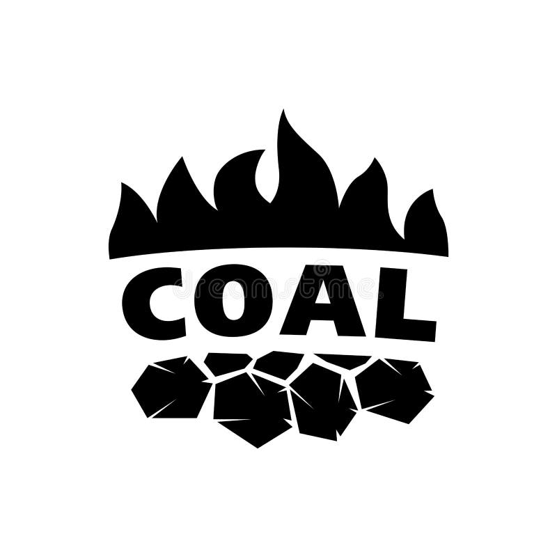 Vector Logo of Coal Mining and Sale Stock Illustration - Illustration ...