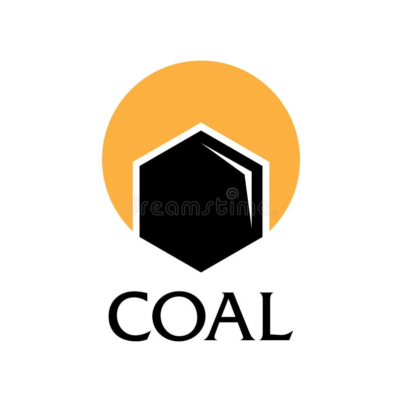Vector Logo of Coal Mining and Sale Stock Illustration - Illustration ...