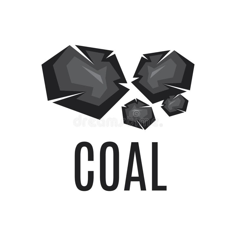 Vector Logo of Coal Mining and Sale Stock Illustration - Illustration ...