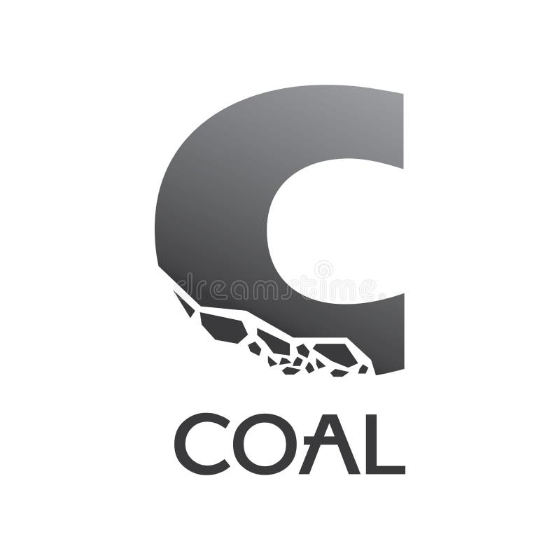 Vector Logo of Coal Mining and Sale Stock Illustration - Illustration ...