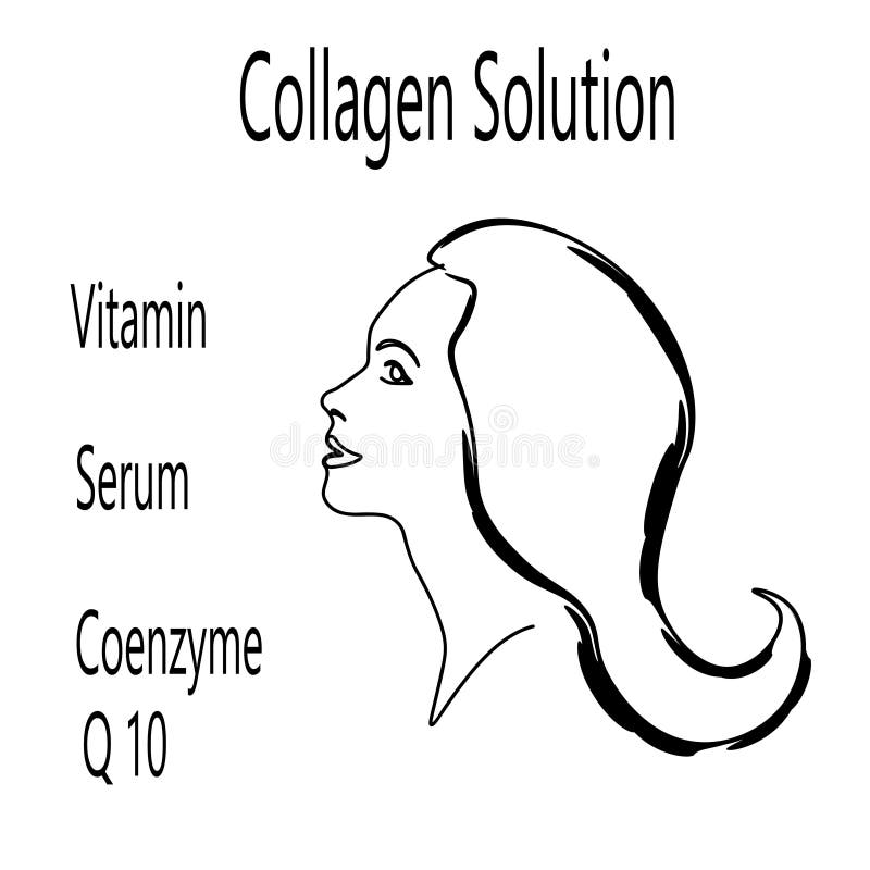 Vector Logo Collagen Solution Stock Vector - Illustration of ...