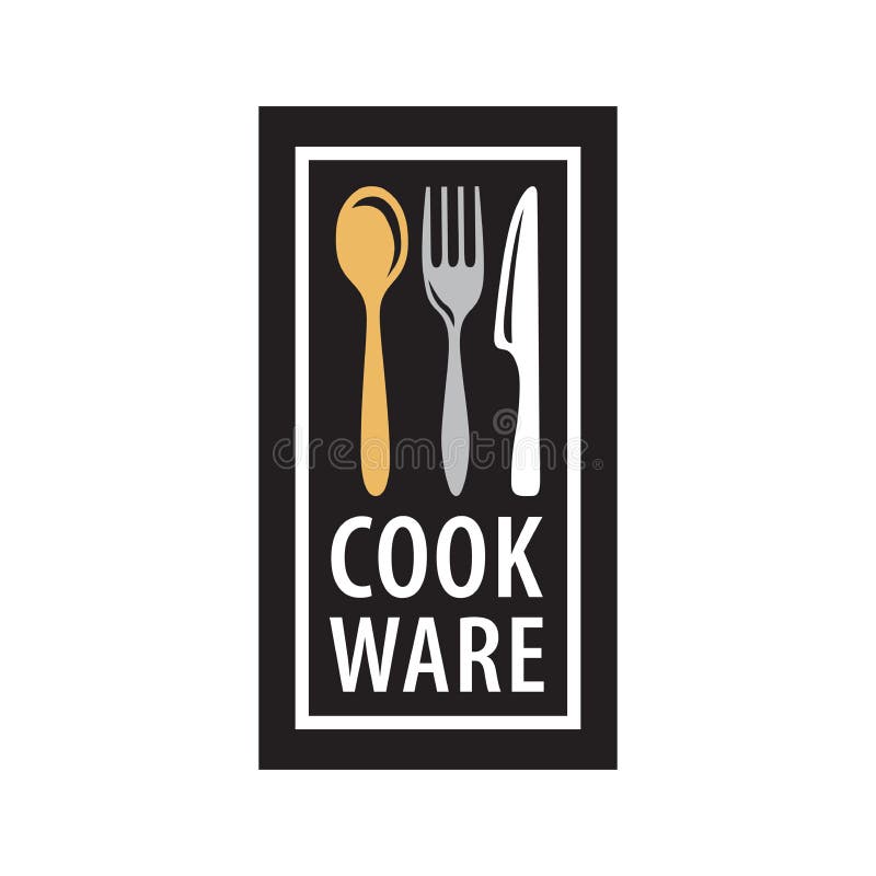 Vector Logo of the Cookware, Dining Utensils Store Stock Illustration ...