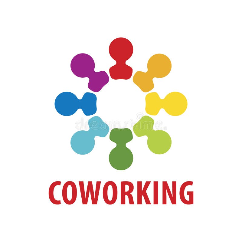 Vector Logo Coworking and a Place To Work Stock Illustration ...