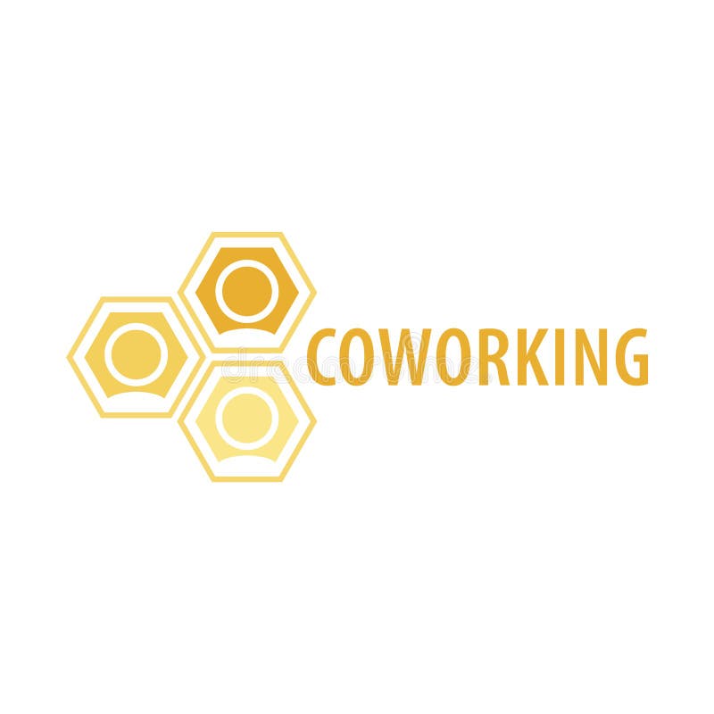 Vector Logo Coworking and a Place To Work Stock Illustration ...