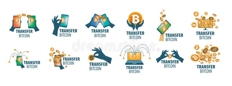 Vector Logo of Cryptocurrency. Bitcoin Money Transfer Stock Vector ...