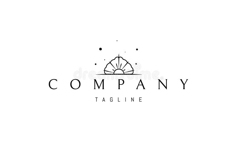 A Vector Logo with an Abstract Image of a Brain with a Shining Sun ...