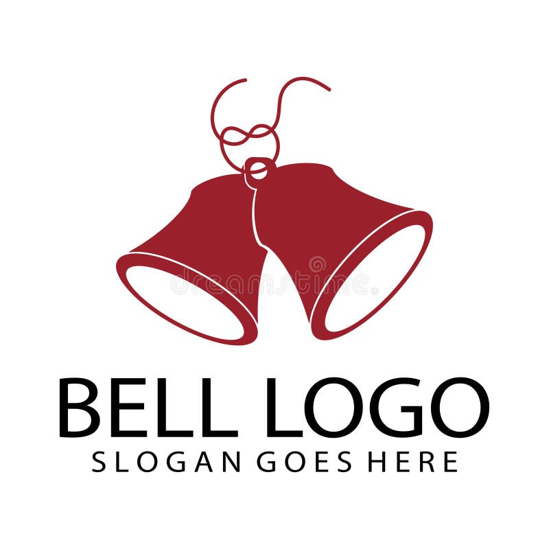 Vector logo design bell stock vector. Illustration of christmas - 295438232