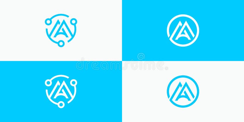 Letter M Blue Circle Logo Stock Illustrations – 1,324 Letter M Blue ...