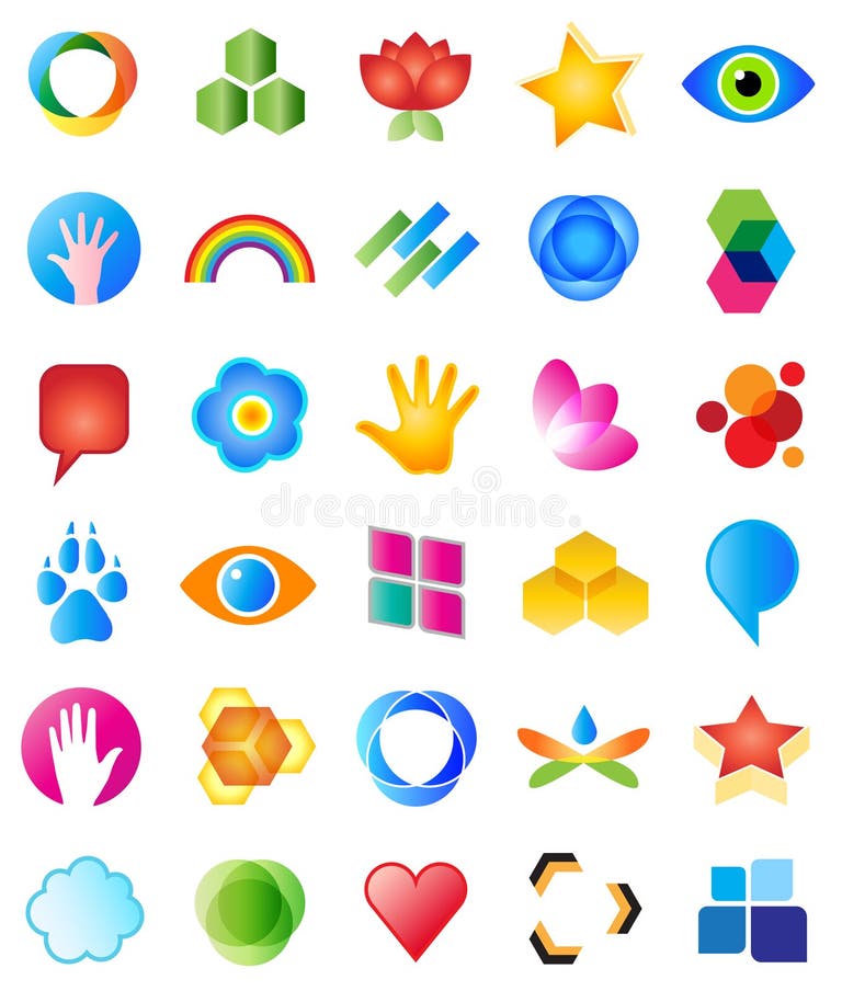 Logo Design Elements Vector Icons Stock Illustrations – 83,636 Logo ...