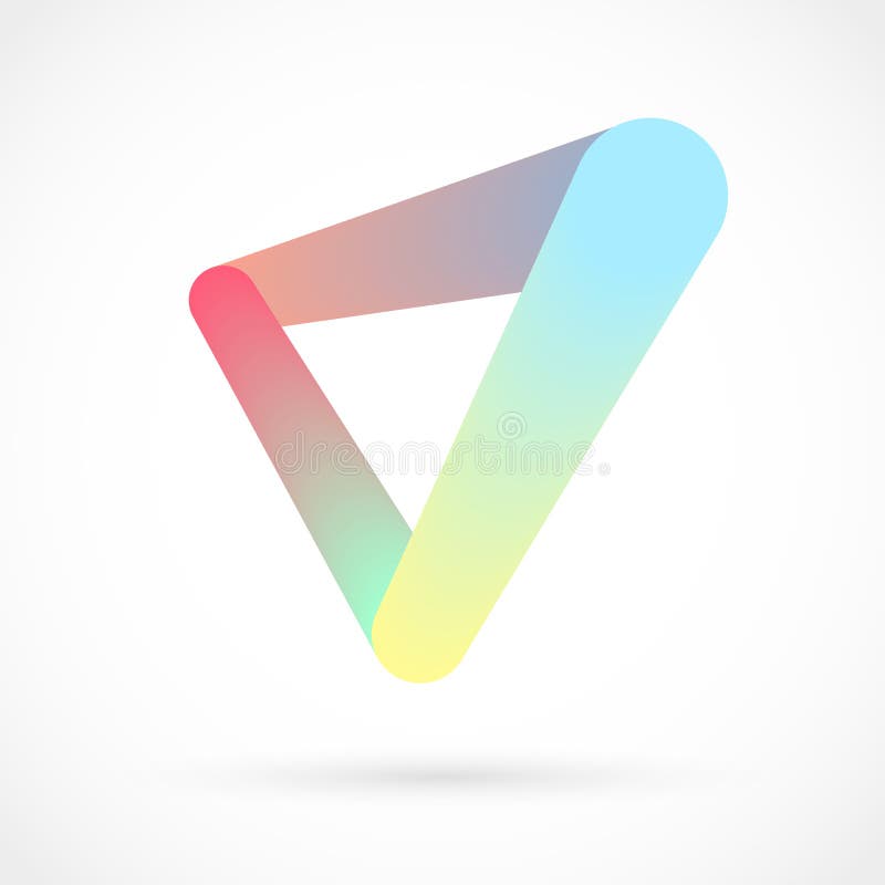 Vector Logo Design Elements. Abstract Shapes. 3d Gradient Triangle ...