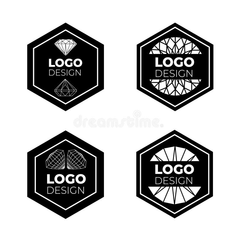 Vector Logo Design Elements Set Stock Vector - Illustration of ...