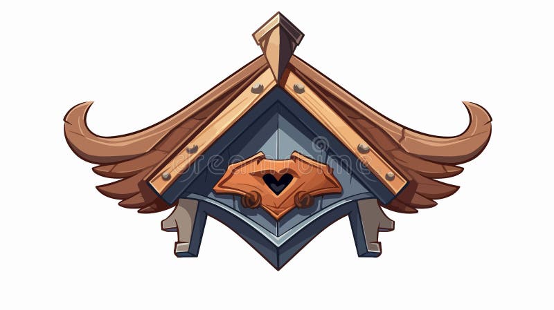 Vector Logo Design in the Form of a House with Cartoon Stock Vector ...