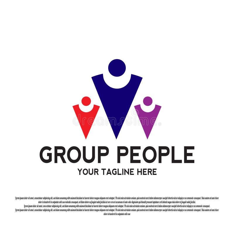 Vector Logo Design for Groups of People or Communities Stock Vector ...